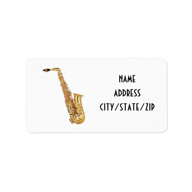 ***SAXOPHONE PLAYER'S*** ADDRESS LABELS | Zazzle
