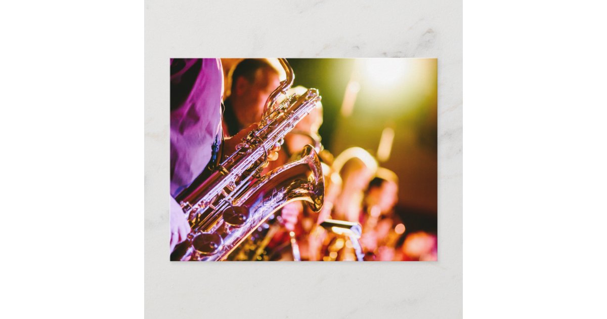 Saxophone Postcard | Zazzle