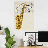 Saxophone Poster | Zazzle
