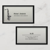 Saxophone Professional Musician Business Card | Zazzle