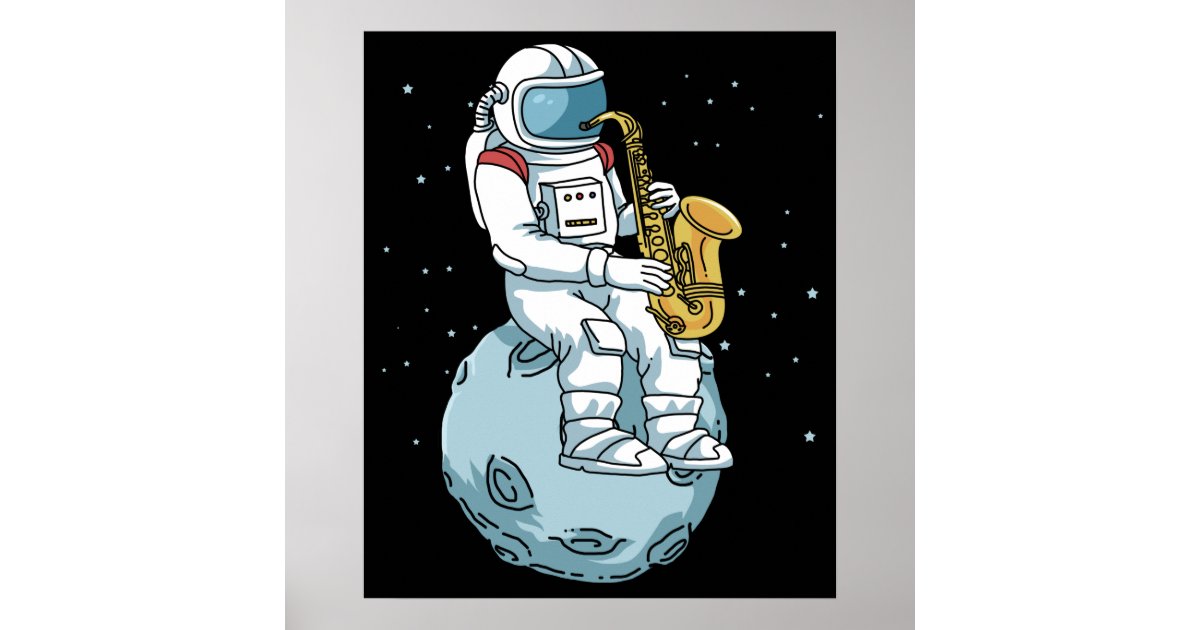 Saxophone Saxophonist Gifts Jazz Music Saxophone Poster | Zazzle