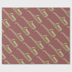 Saxophone Wrapping Paper | Zazzle