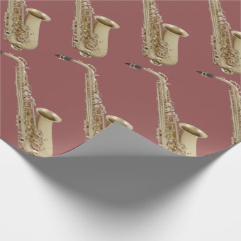 Saxophone Wrapping Paper | Zazzle
