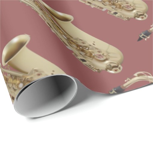 Saxophone Wrapping Paper | Zazzle