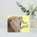 Say Ahh! Patient Postcards | Zazzle