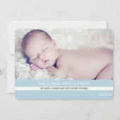 Say Hello Baby Boy Photo Birth Announcement | Zazzle