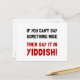 Say It In Yiddish Postcard | Zazzle