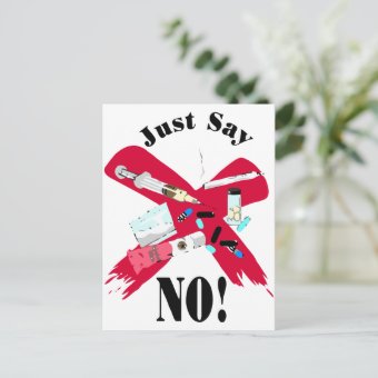 Say No to Drugs Postcard | Zazzle