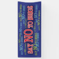 Say No To Drugs Red Ribbon Week School Banner | Zazzle