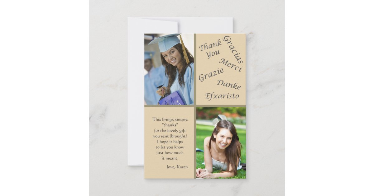 Say Thanks Photo Thank You Notes | Zazzle.com