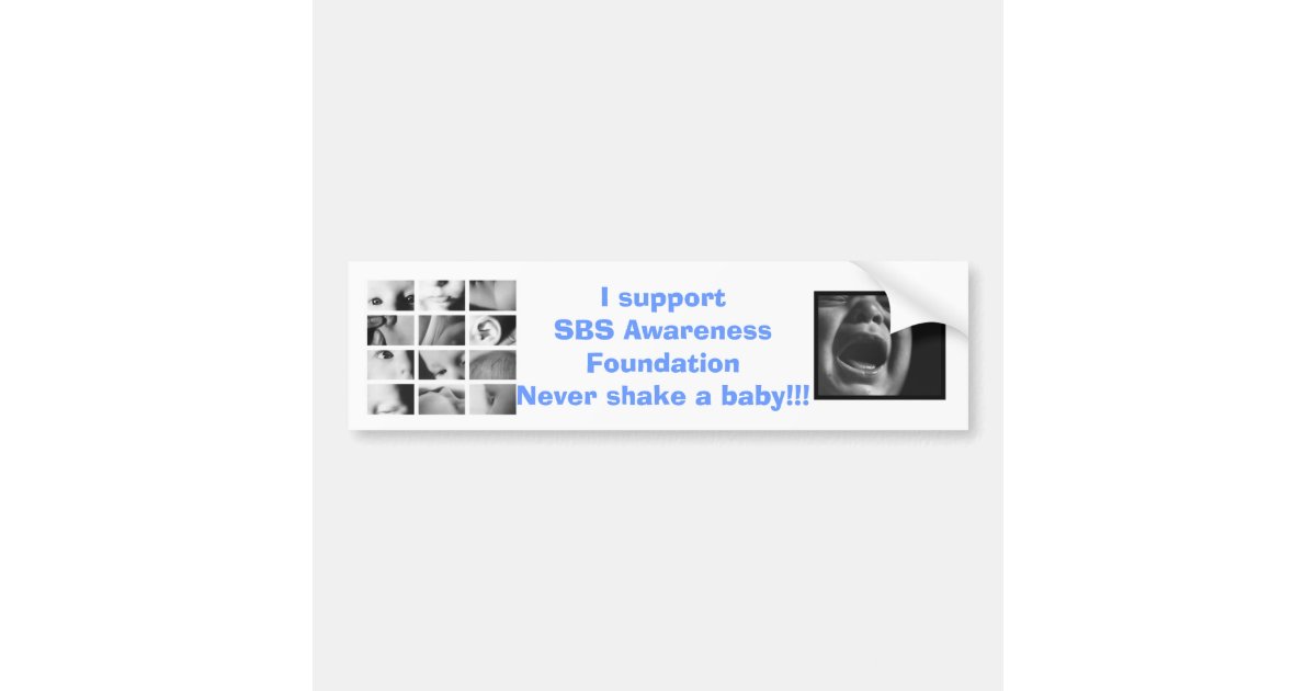 SBS Awareness Foundation bumper sticker | Zazzle