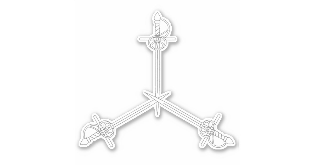 SCA Order of Defense Custom-Cut Vinyl Sticker | Zazzle