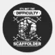 Scaffolder Builder Scaffolding Scaffold Classic Round Sticker | Zazzle