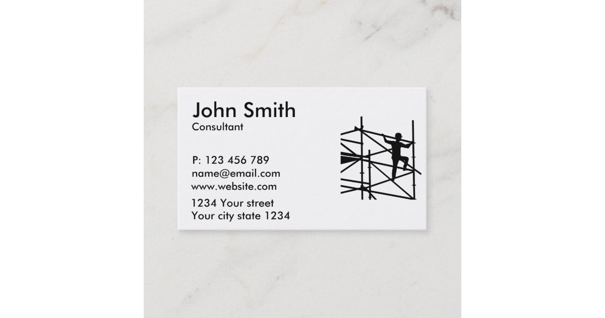 Scaffolder Business Card | Zazzle