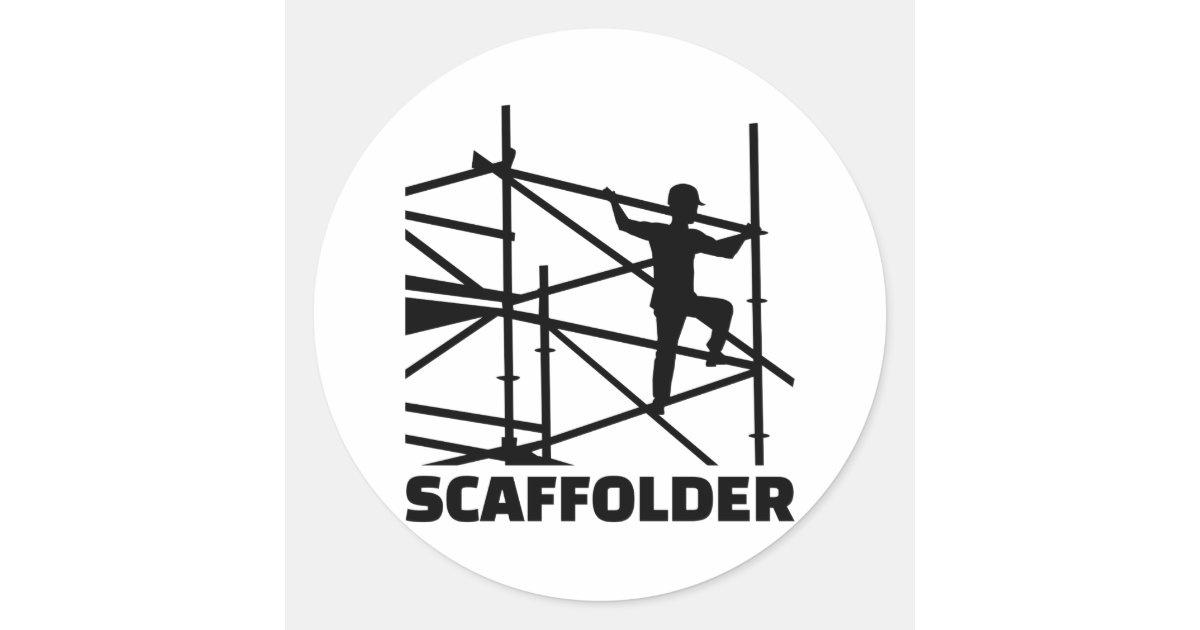 Scaffolder Classic Round Sticker | Zazzle