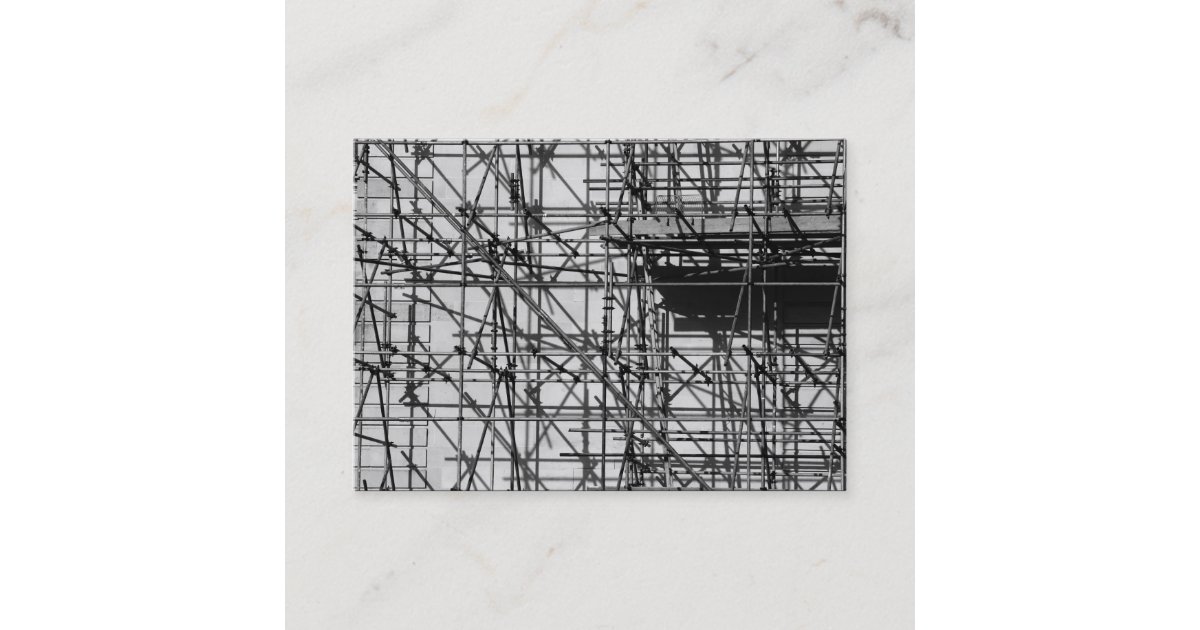 Scaffolding Business Card | Zazzle