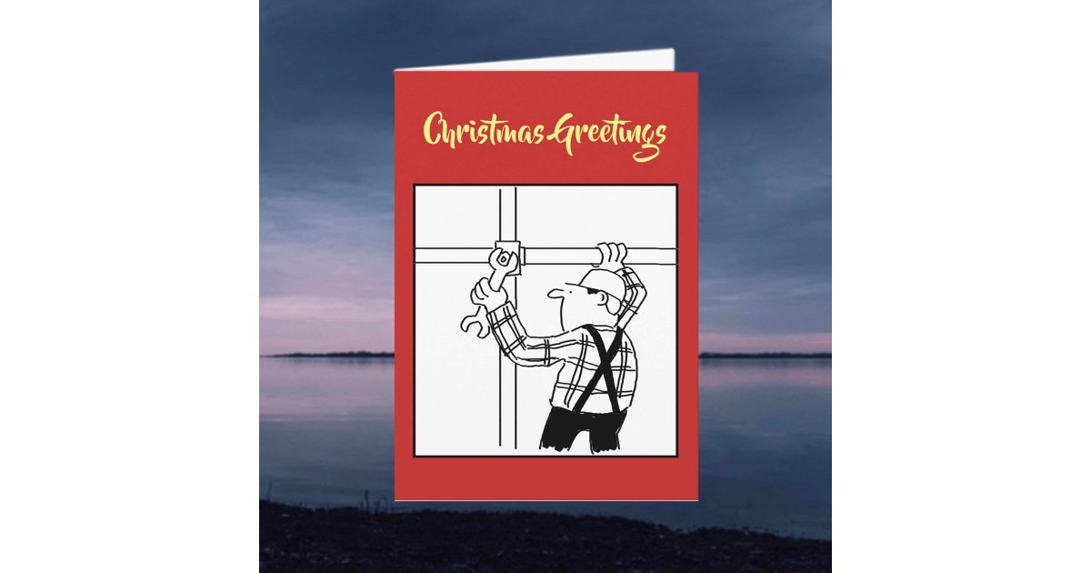 Scaffolding Company Christmas Card | Zazzle