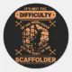 Scaffolding Construction Scaffolder Scaffold Classic Round Sticker | Zazzle