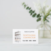 Scaffolding Contractor Business Card | Zazzle
