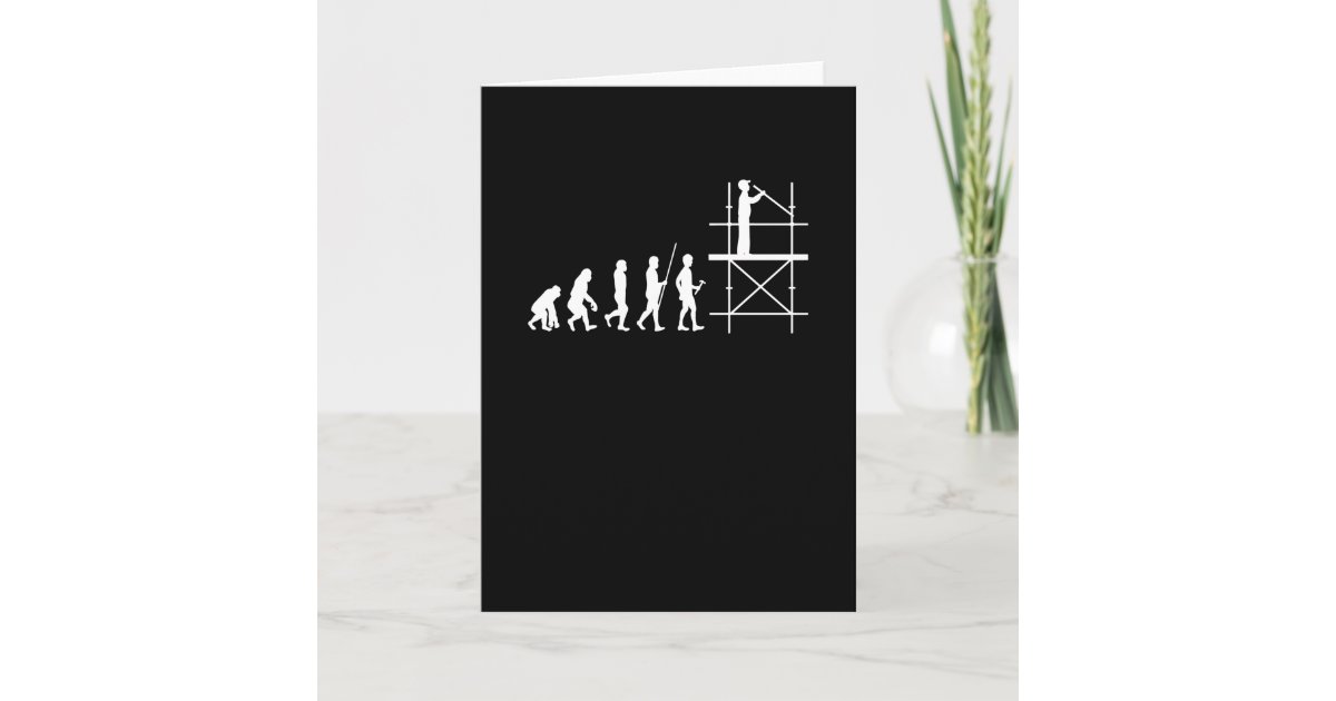 Scaffolding Evolution Craftsman Scaffolding Card | Zazzle