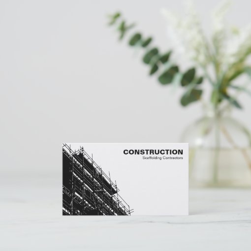 Scaffolding HC - White Business Card | Zazzle