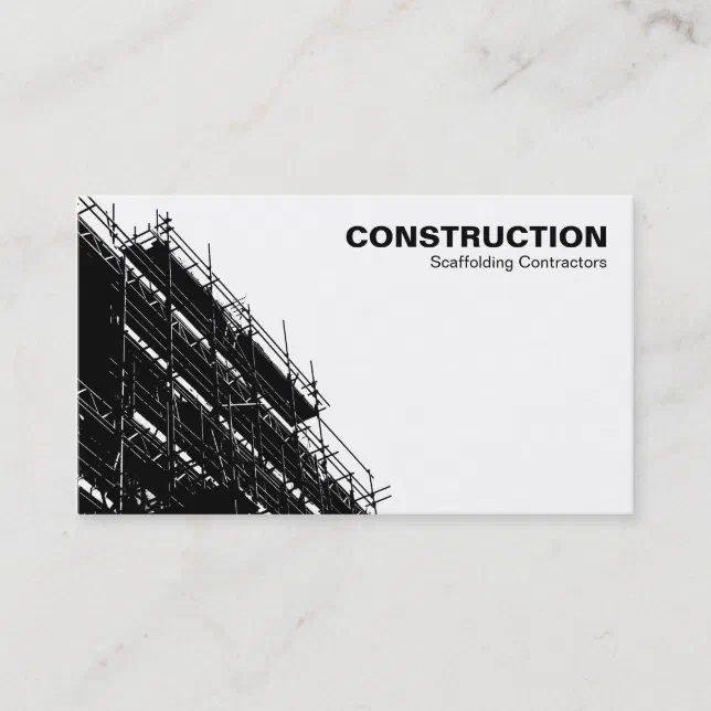 Scaffolding HC - White Business Card | Zazzle