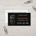 Scaffolding on black Business Card | Zazzle