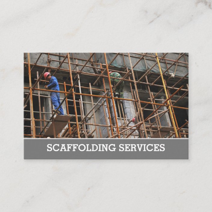 Scaffolding Services Calling Card. Business Card | Zazzle.com