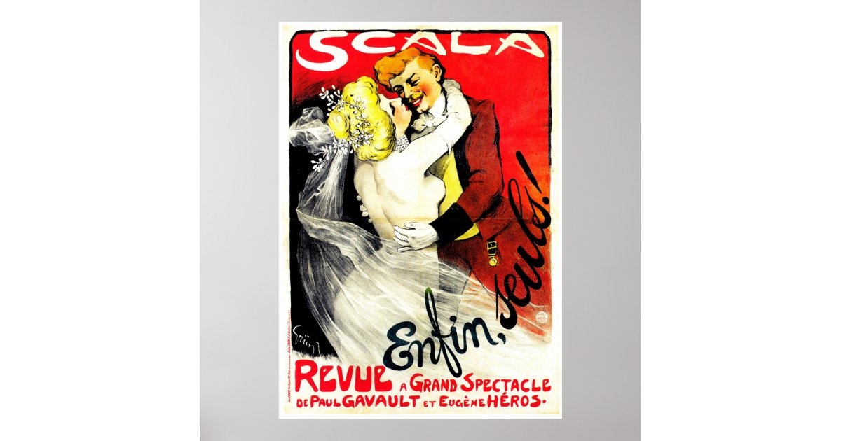 Scala Enfin Seuls ~ Vintage Advertisement Poster | Zazzle