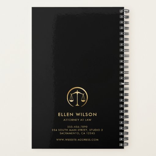 Scale Of Justice Attorney At Law Appointment Book Planner | Zazzle
