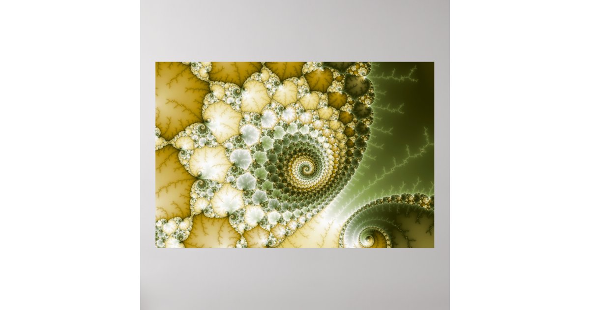 Scales Fractal Art Poster | Zazzle