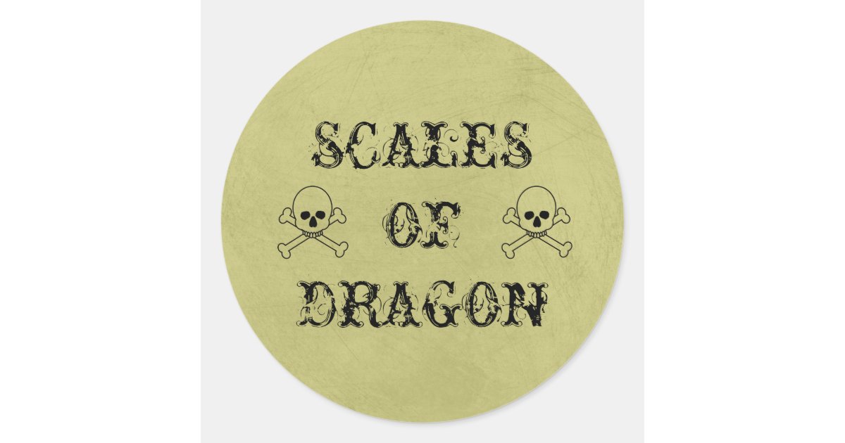 Scales Of Dragon Vintage Halloween Potion Labels | Zazzle
