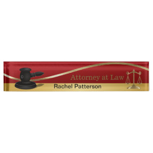 Judge Desk Name Plates | Zazzle