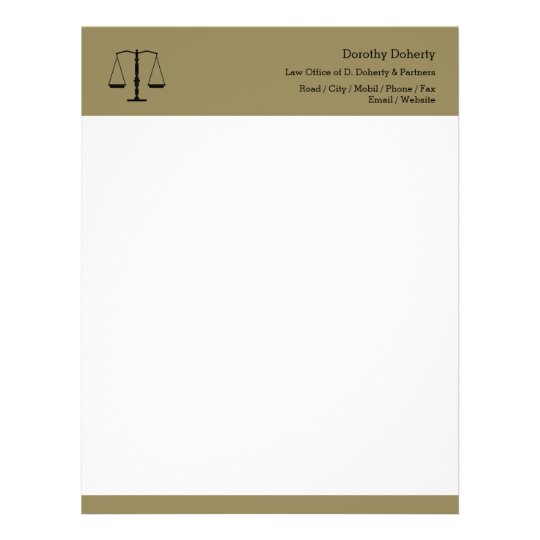 Scales of Justice LAW OFFICE Letterhead | Zazzle.com