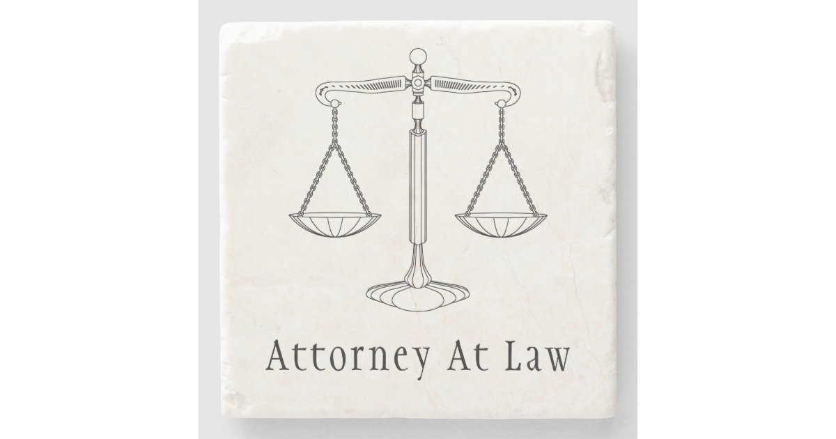 Scales of Justice | Law School Gifts Stone Coaster | Zazzle