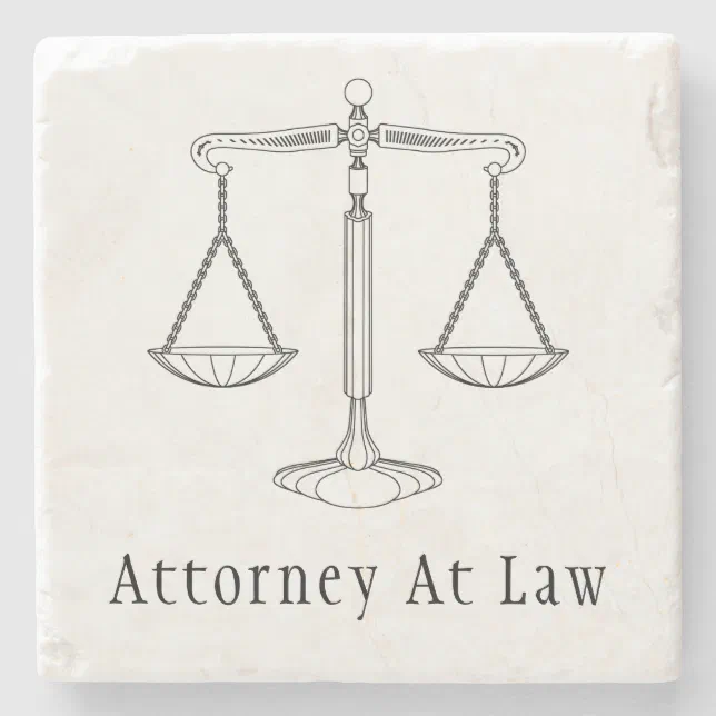 Scales of Justice | Law School Gifts Stone Coaster | Zazzle