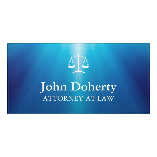 Scales of Justice | Personalizable Law Symbol Door Sign | Zazzle