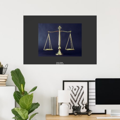 Scales of Justice Poster | Zazzle