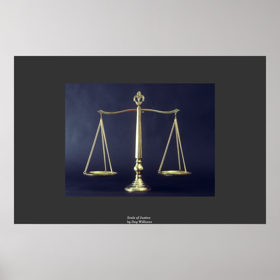 Scales of Justice Poster | Zazzle
