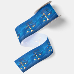 Scales of Justice Satin Ribbon | Zazzle