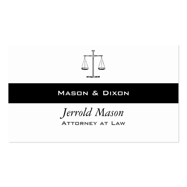 Scales of Justice w/ QR Codes Business Card