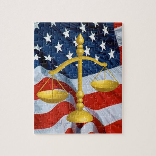 SCALES OF LAW AND JUSTICE JIGSAW PUZZLE | Zazzle.com