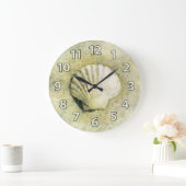 Scallop Sea Shell Art Clock | Zazzle