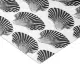 Scallop Shell Block Print, Black and White Tissue Paper | Zazzle