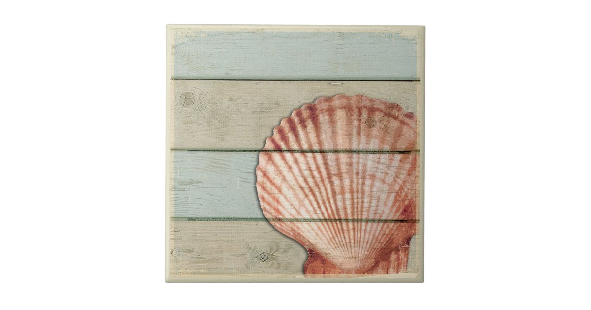Scallop Shell Tile | Zazzle