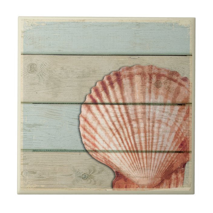 Scallop Shell Tile | Zazzle