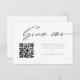 Scan Me Modern Calligraphy QR Code Details Enclosure Card | Zazzle