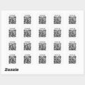 Scan Me QR Code Scannable Square Sticker | Zazzle