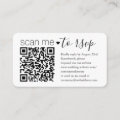 Scan Me QR RSVP & Details Simple Script Wedding Enclosure Card | Zazzle