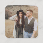 Scan Me to RSVP Wedding QR Code Response Square Enclosure Card | Zazzle